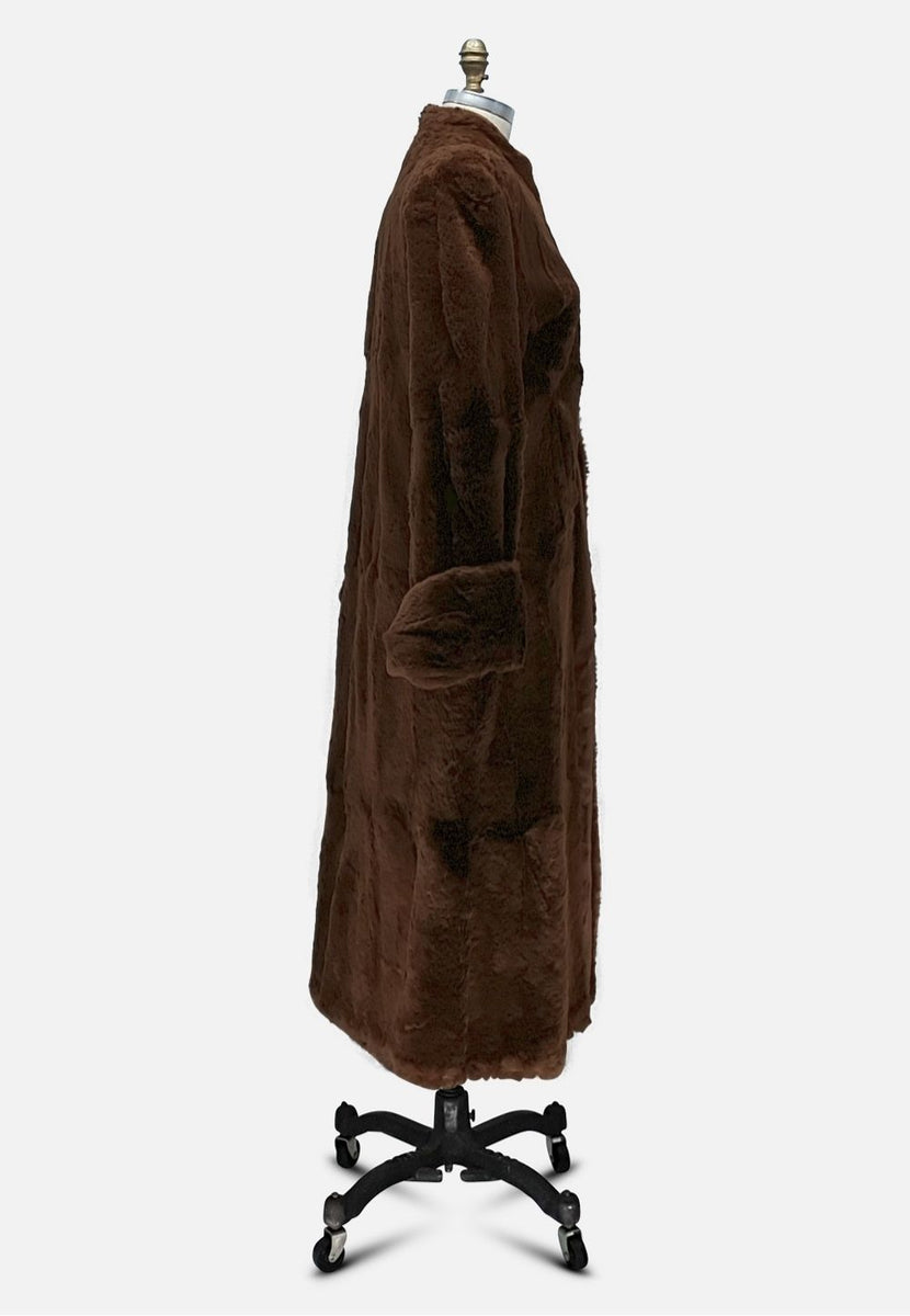 Soft Chocolate Coat | Painted Bird Vintage Boutique & The Aviary